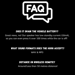 The Sonic Horn - Wireless Customizable Novelty Car Horn